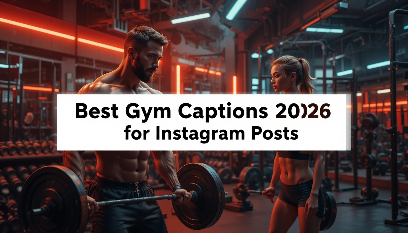 💪🔥 110+ Gym Captions for 2026 🏋️‍♂️ | Power Up Your Fitness Posts - My Blog